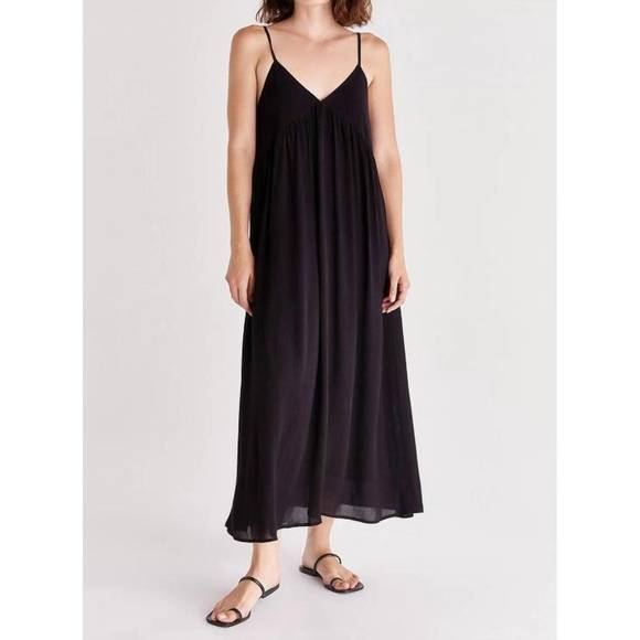 Z Supply | Dresses | New Z Supply Atlas Midi Dress In Black | Poshmark